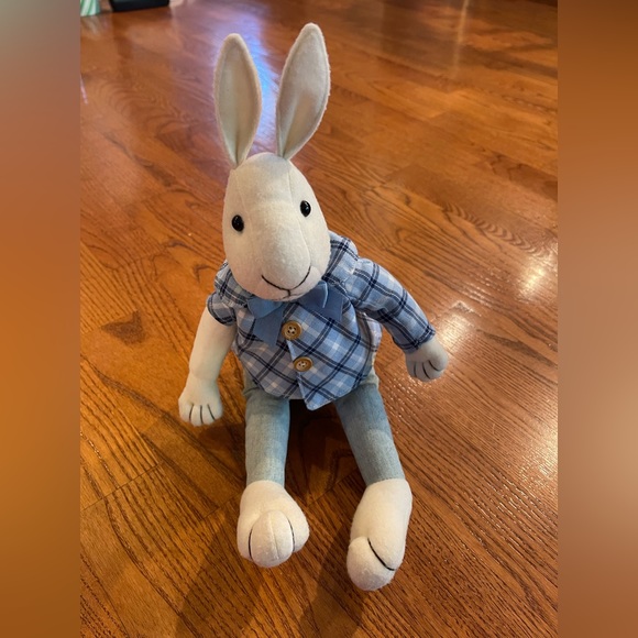 Toys | Vintage 1994 Rare Manhattan Toy Company Rabbit With A Blue Shirt ...
